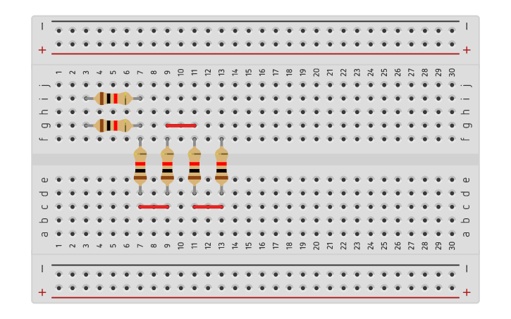 Circuit design JB - Breadboarding - Series Parallel Connection - Tinkercad