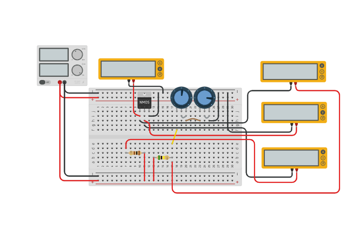 Circuit design LAB02 - MOSFET Part 2 [6210610108] - Tinkercad