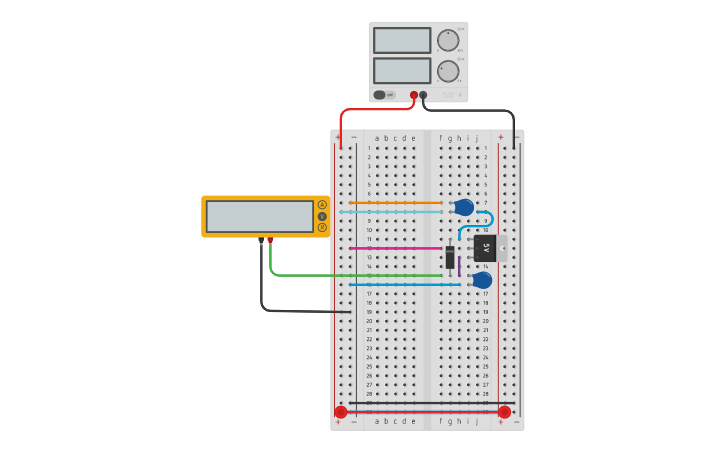 Circuit design Voltage Regulator - Tinkercad