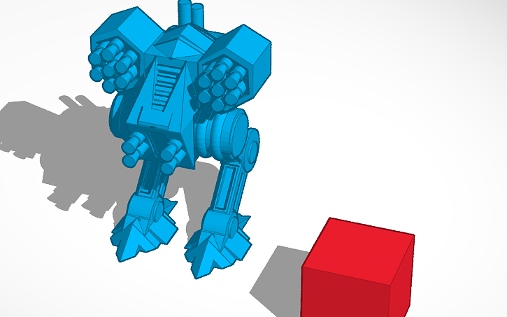 3D design Bipedal Mech | Tinkercad