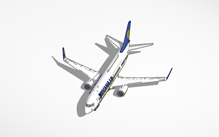 3D design Ryanair B737 - Tinkercad