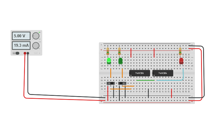 Circuit design Xnor- 7486 e 7404 - Lab eletrônica digital - Carlos F ...