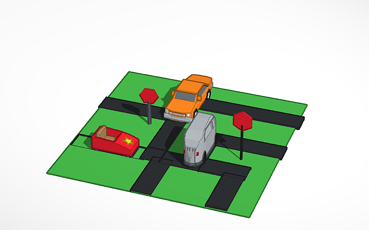 3D design road - Tinkercad