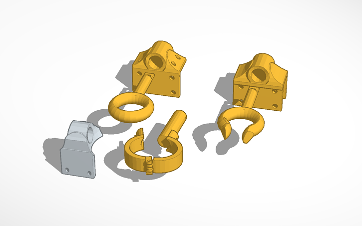 3D design oarlocks - Tinkercad