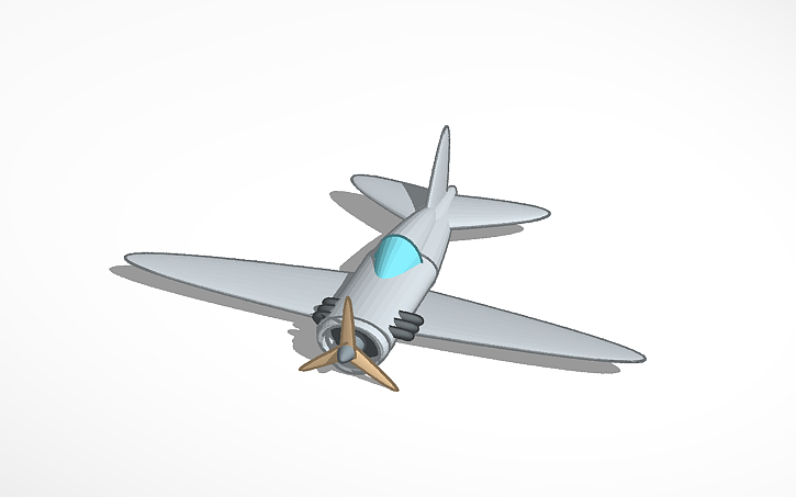 3D design My Custom WWII Fighter Aircraft | Tinkercad