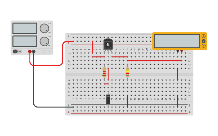 Circuit design Voltage Regulator - Tinkercad