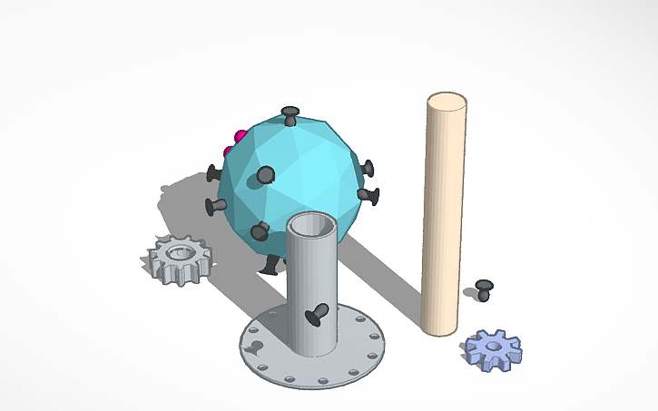 3D design Covid_19_virus | Tinkercad