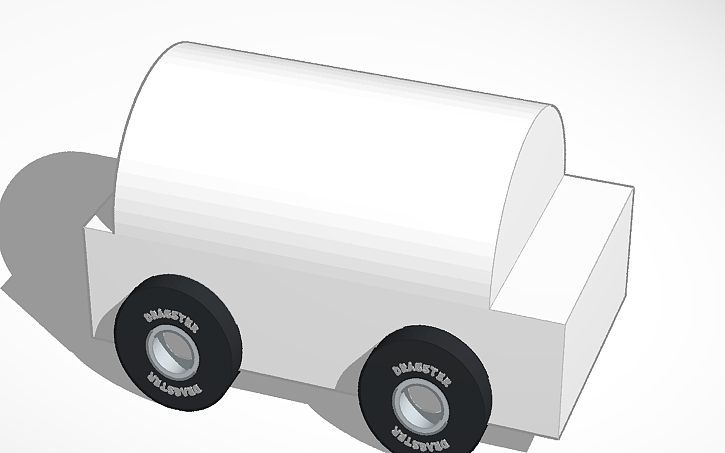 3D design white car - Tinkercad