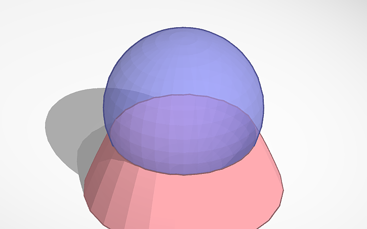3D design Crystal ball - Tinkercad