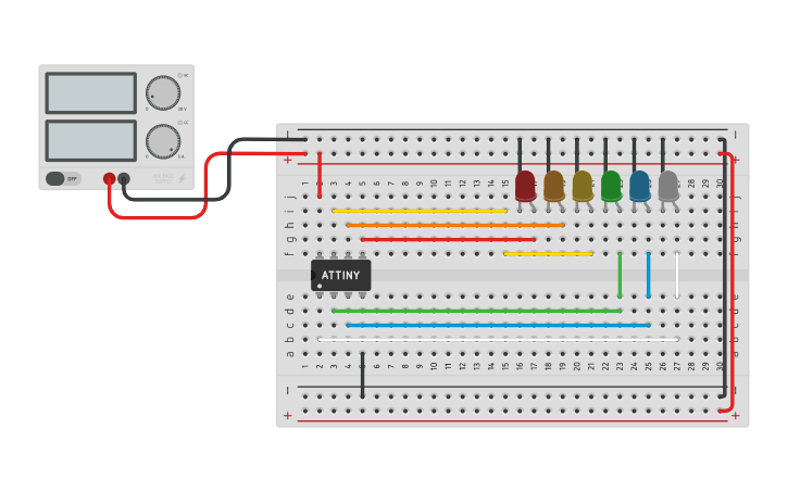 Circuit Design Attiny Led Blinker Tinkercad