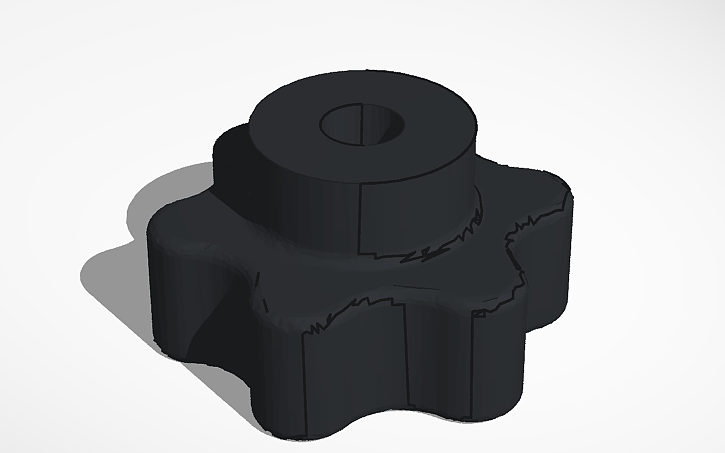 3D design Studio lights knob - Tinkercad