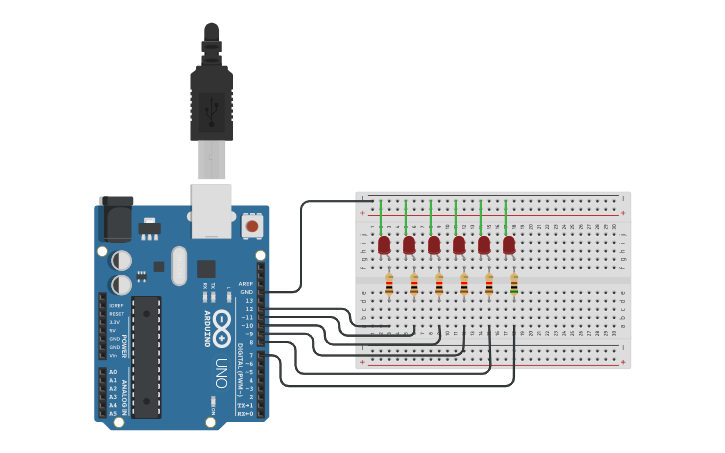 Circuit Design Led Pattern Generation Tinkercad 4155