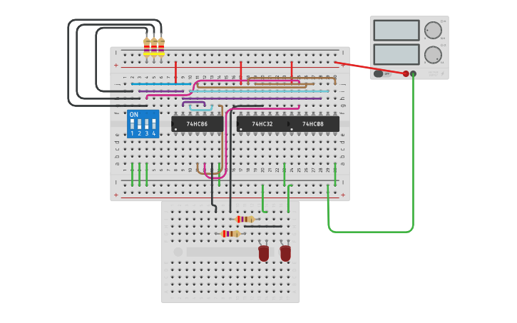 Circuit design UDB-ELD472-04LPractica 4 Cktoparte 1 - Tinkercad