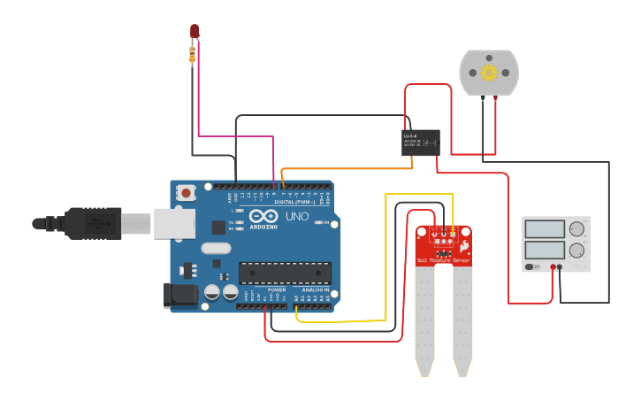 Circuit Design Smart Agriculture Monitoring System Using Arduino Uno