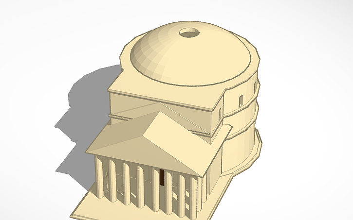3D design Pantheon - Tinkercad