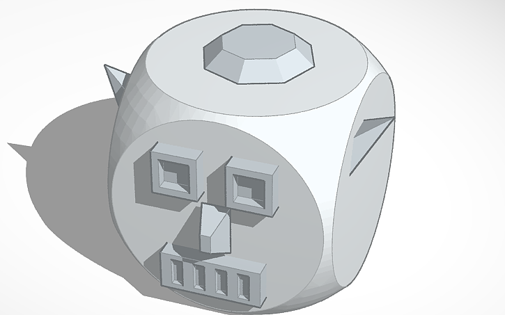 3D design ROBOT HEAD - Tinkercad