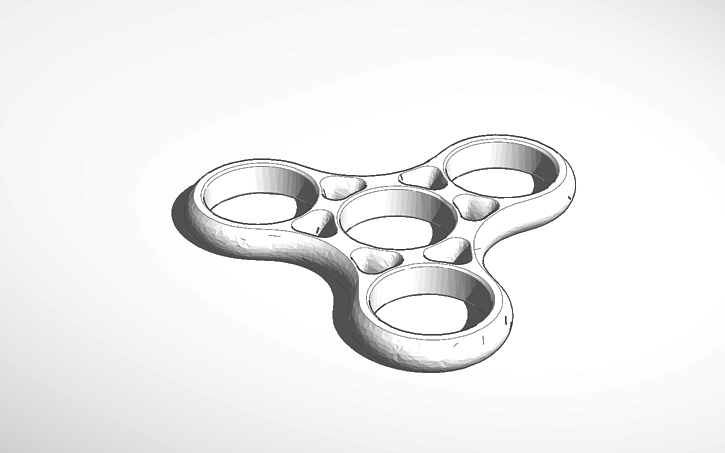 3D design Triangular Fidget Spinner - Tinkercad