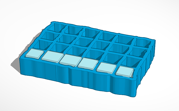 3D design ice cube tray - Tinkercad