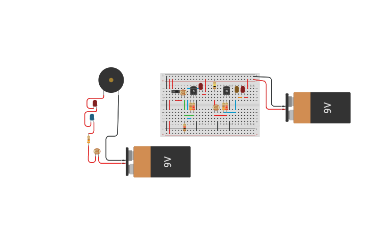 Circuit design Actividad circuito #5 | Tinkercad