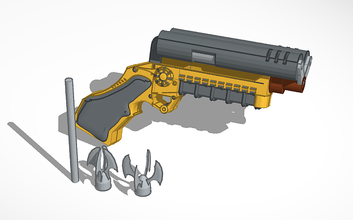 3D design Grapple Gun (Dark Knight) - Tinkercad