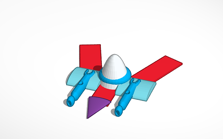 3D design plain plane | Tinkercad