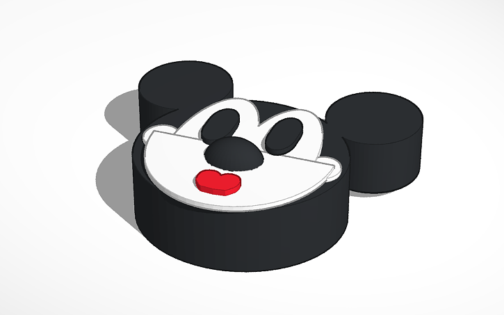 3D design mickey mouse - Tinkercad