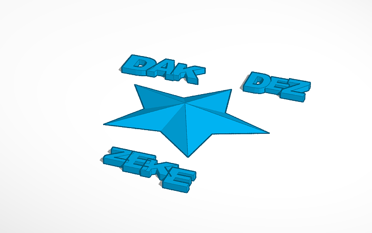 3D design Dallas Cowboys!!$! | Tinkercad