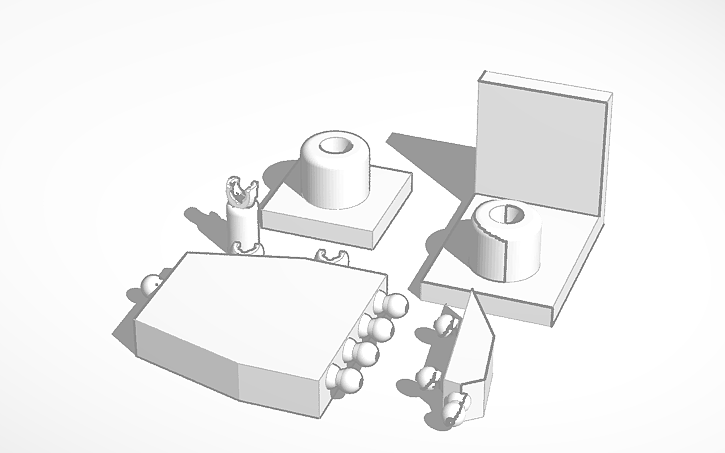 3D design Jointed Hand: Base - Tinkercad