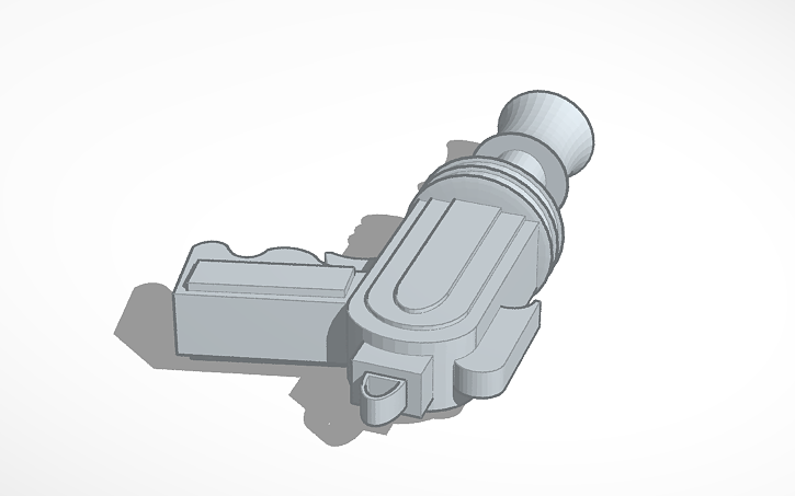 3D design Laser Gun Key Chain | Tinkercad