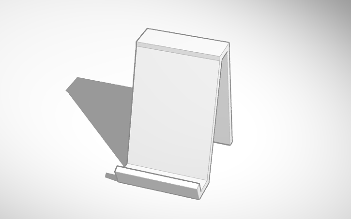 3D design phone stand - Tinkercad
