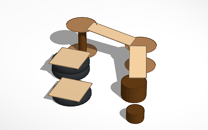 3D design Goat Climbing Course - Tinkercad