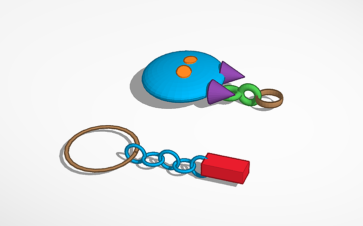 3D design kunci kunci - Tinkercad