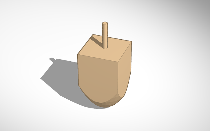 3d Design Un Marked Symmetrical Dreidel Tinkercad