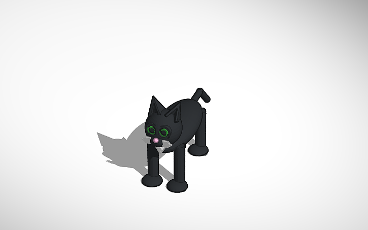 3D design Black Cat - Tinkercad