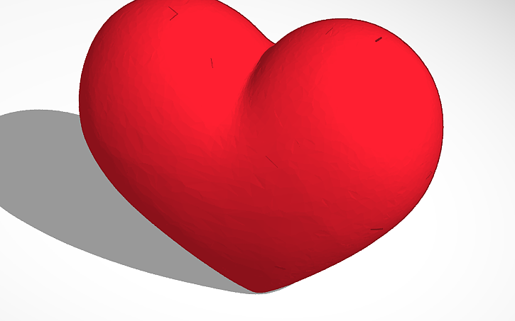 3D design Perfect Valentine Heart 3D Shape - Tinkercad