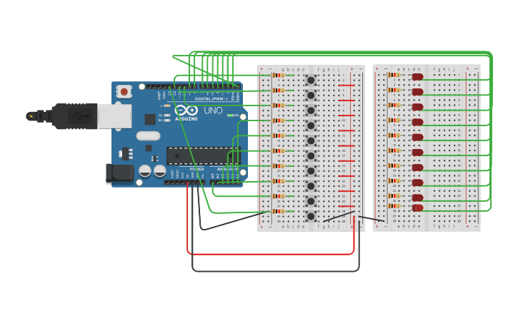 Circuit design ele 1 - Tinkercad