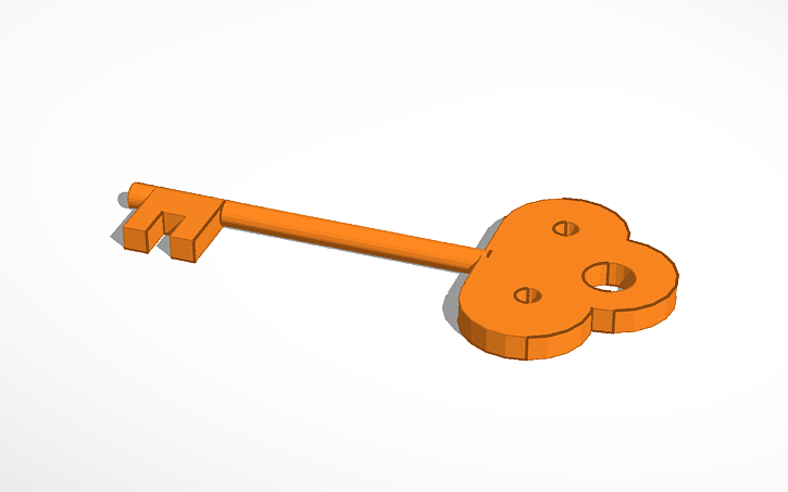 3D design key - Tinkercad