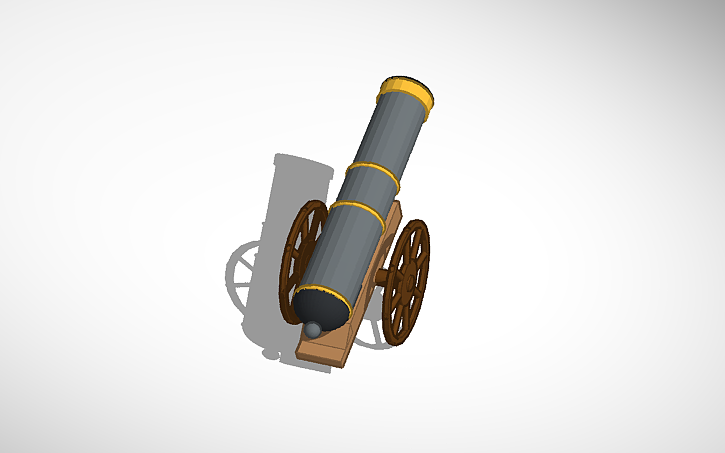 3D design cannon - Tinkercad