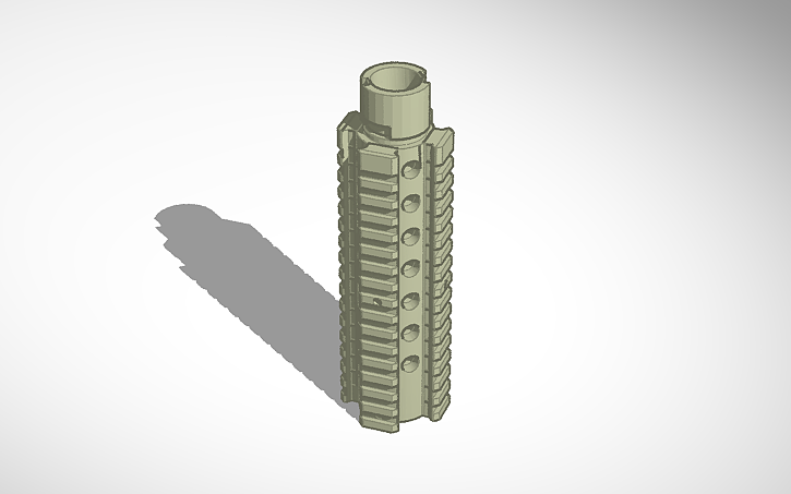 3D design M4 nerf barrel - Tinkercad