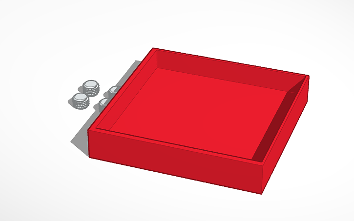 3D design mini building table pieces - Tinkercad
