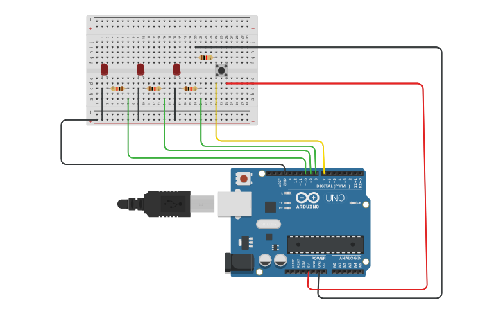 Circuit design Emergency lamp - Tinkercad