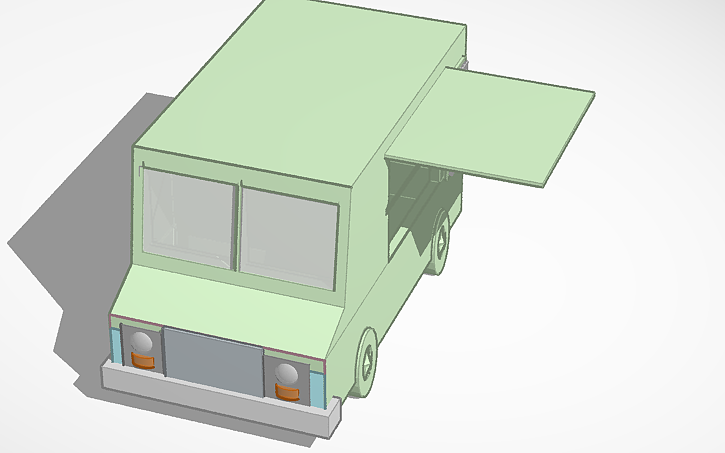 3D design Exterior design of the sustainbites food truck - Tinkercad