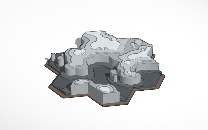 3D design Terrain lune | Tinkercad