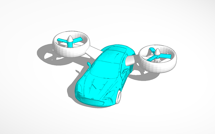 3D design Flying car | Tinkercad
