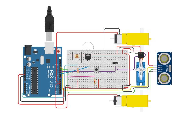 Circuit design actividad avance 5 - Tinkercad