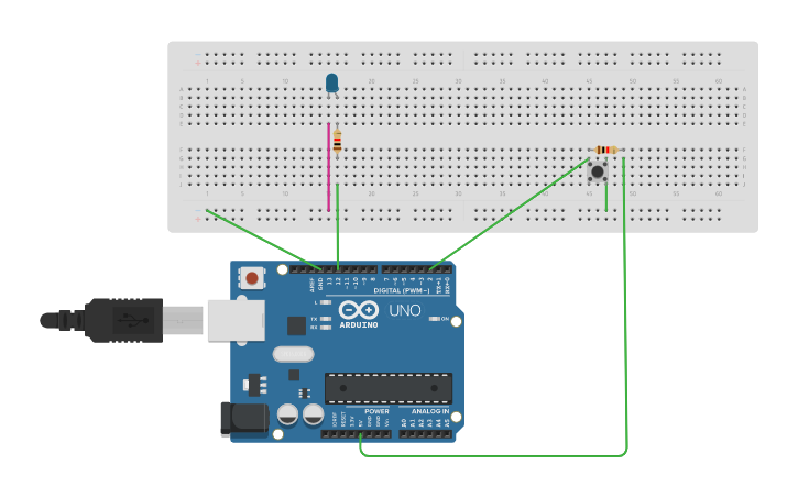 Circuit design boton | Tinkercad
