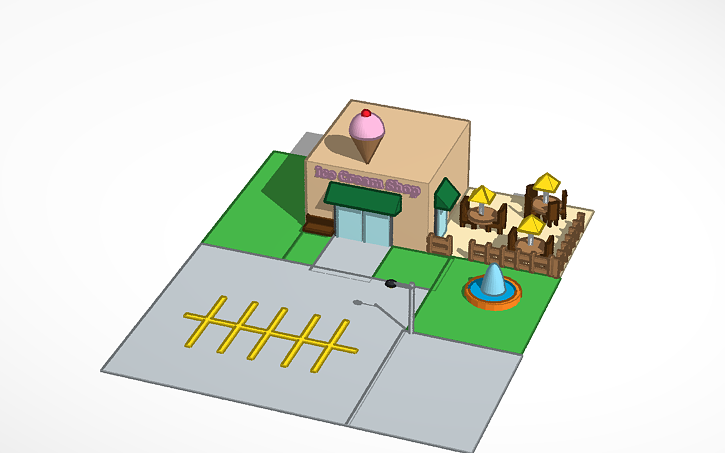 3D design Norwalk Ice Cream Shop VioletT | Tinkercad