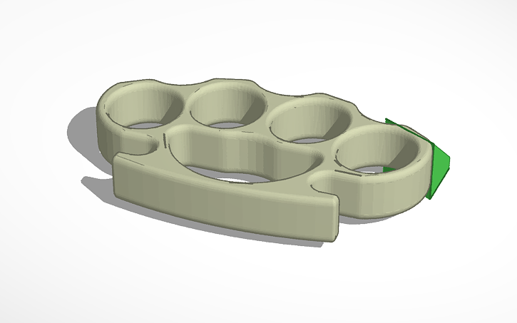 3D design Brass knuckles - Tinkercad