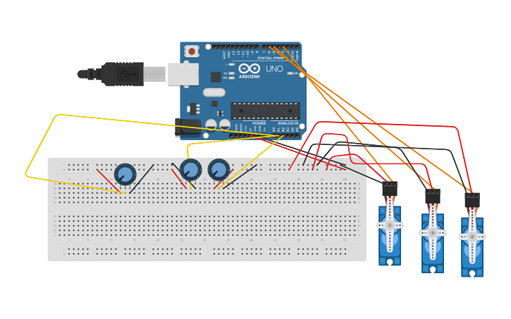 Circuit design Kristofer Villanueva Practical Test - Tinkercad