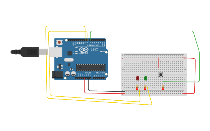 Circuit design Oppgave 2B) - Tinkercad